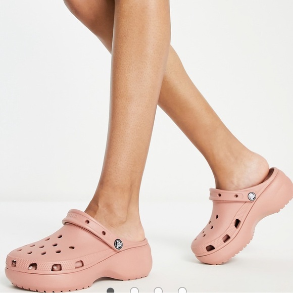 CROCS | Shoes | Crocs Classic Platform Clogs In Pale Blush Pink Womens Size 7 Nwot | Poshmark